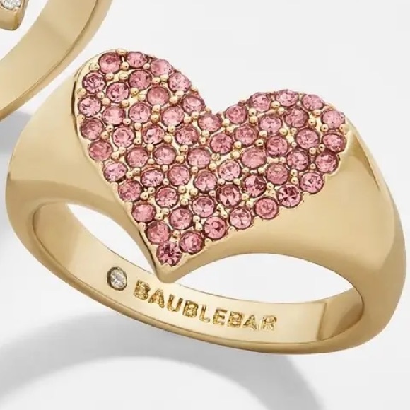 BaubleBar | Jewelry | Baublebar Gemma Heart Pinky Ring | Poshmark